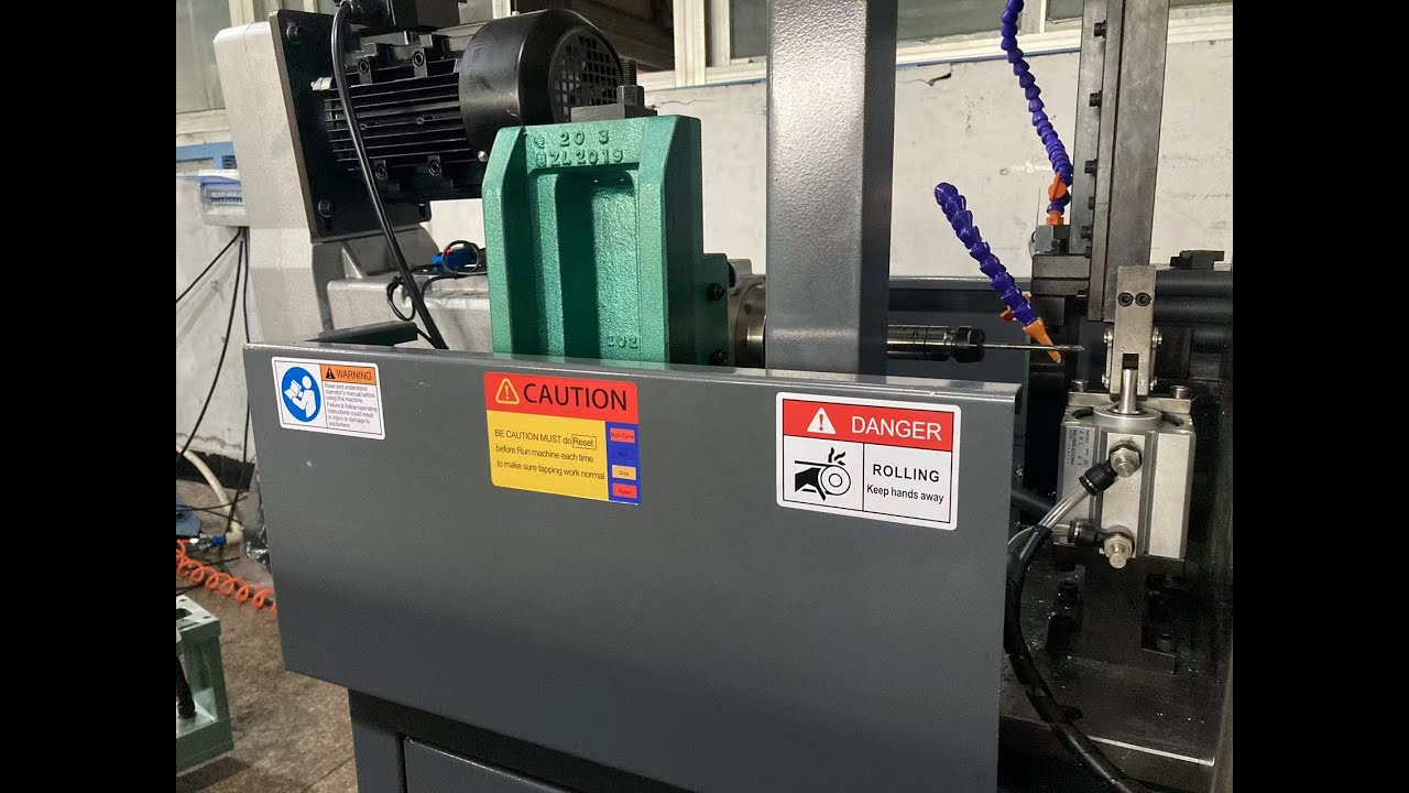 Armpro Double Head Automatic Tapping Machine - YouTube