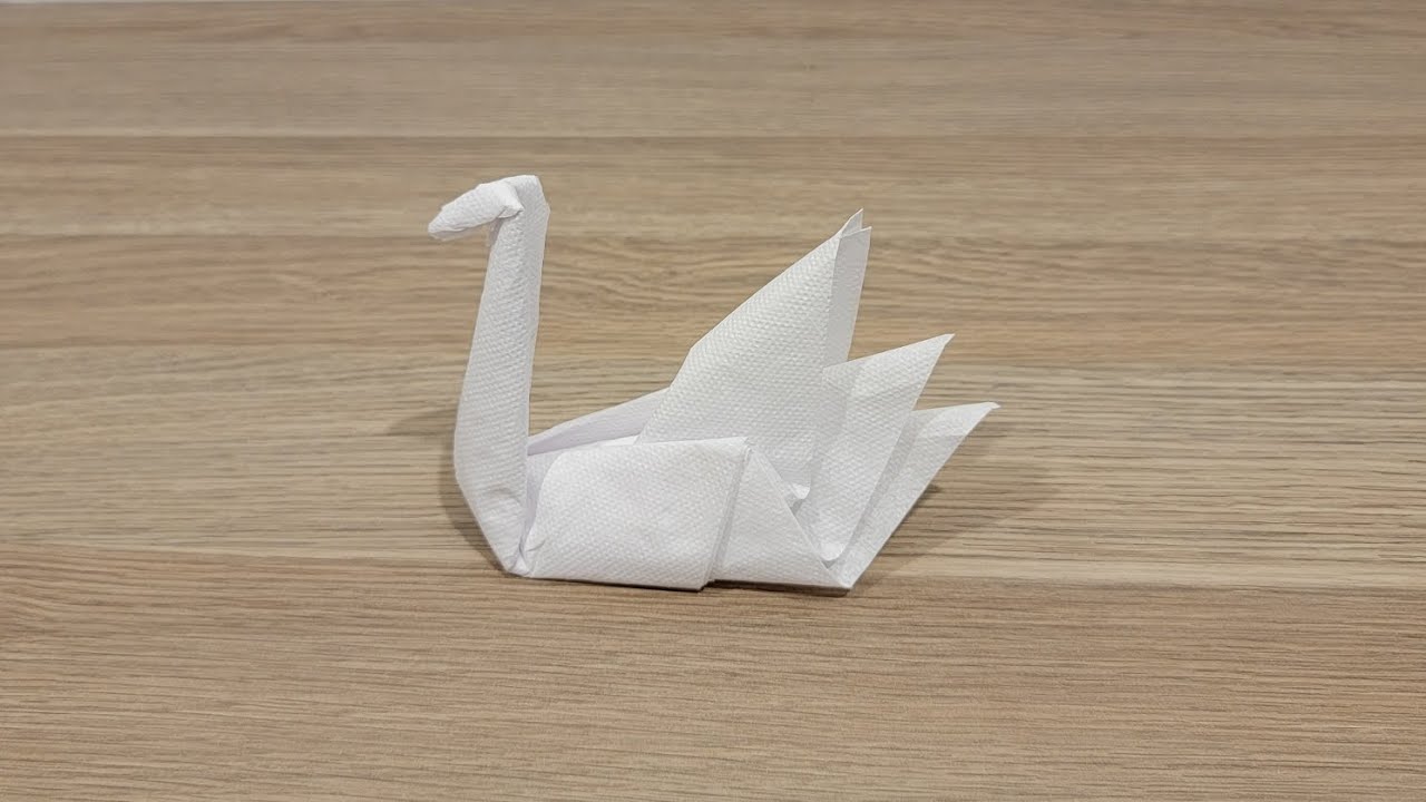 how to make a napkin fold swan 🦢 - YouTube