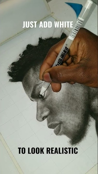 The EASIEST way to make your drawings look realistic. #charcoal # ...
