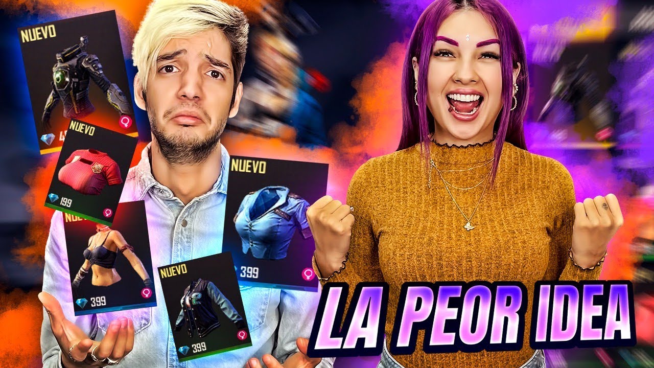 1 KILL = 1 SKIN con mi VECINA LILA en FREE FIRE *final inesperado ...