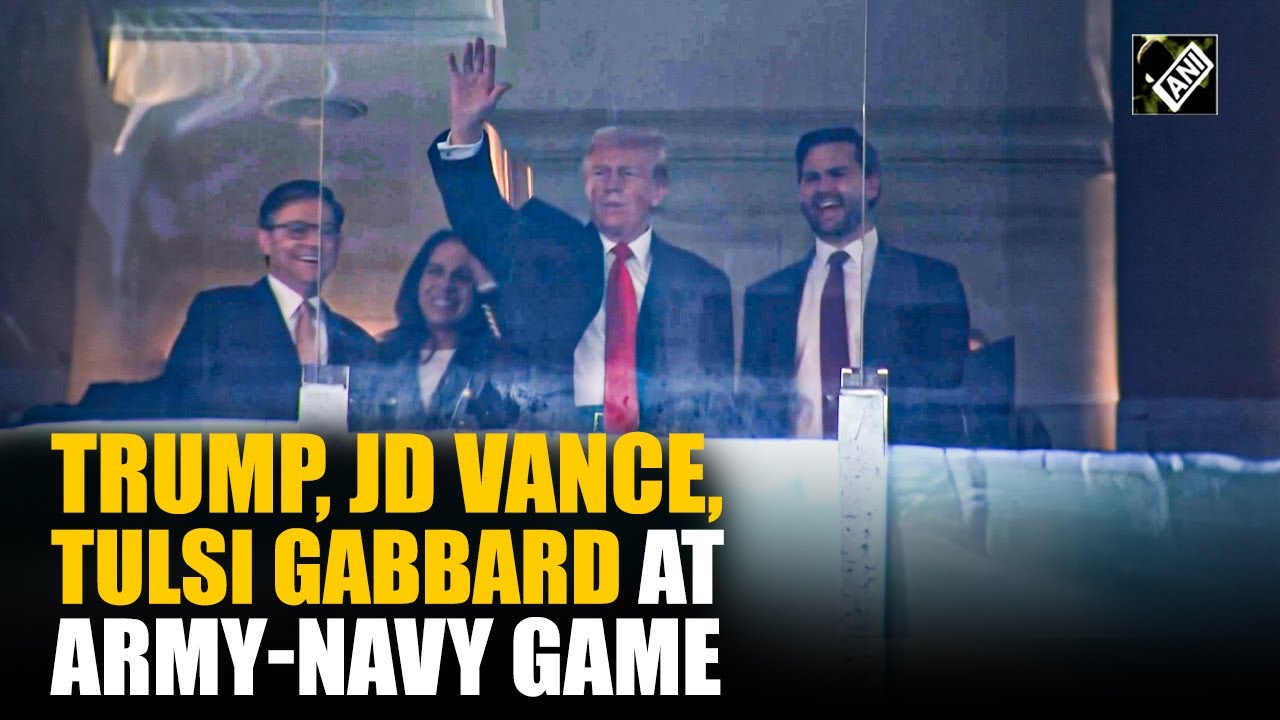 VP-elect JD Vance, next Spy chief Tulsi Gabbard in Presidential box ...