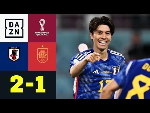 Sensation perfekt! Tanaka schießt Japan zum Gruppensieg: Japan - Spanien 2:1 | WM 2022 | DAZN