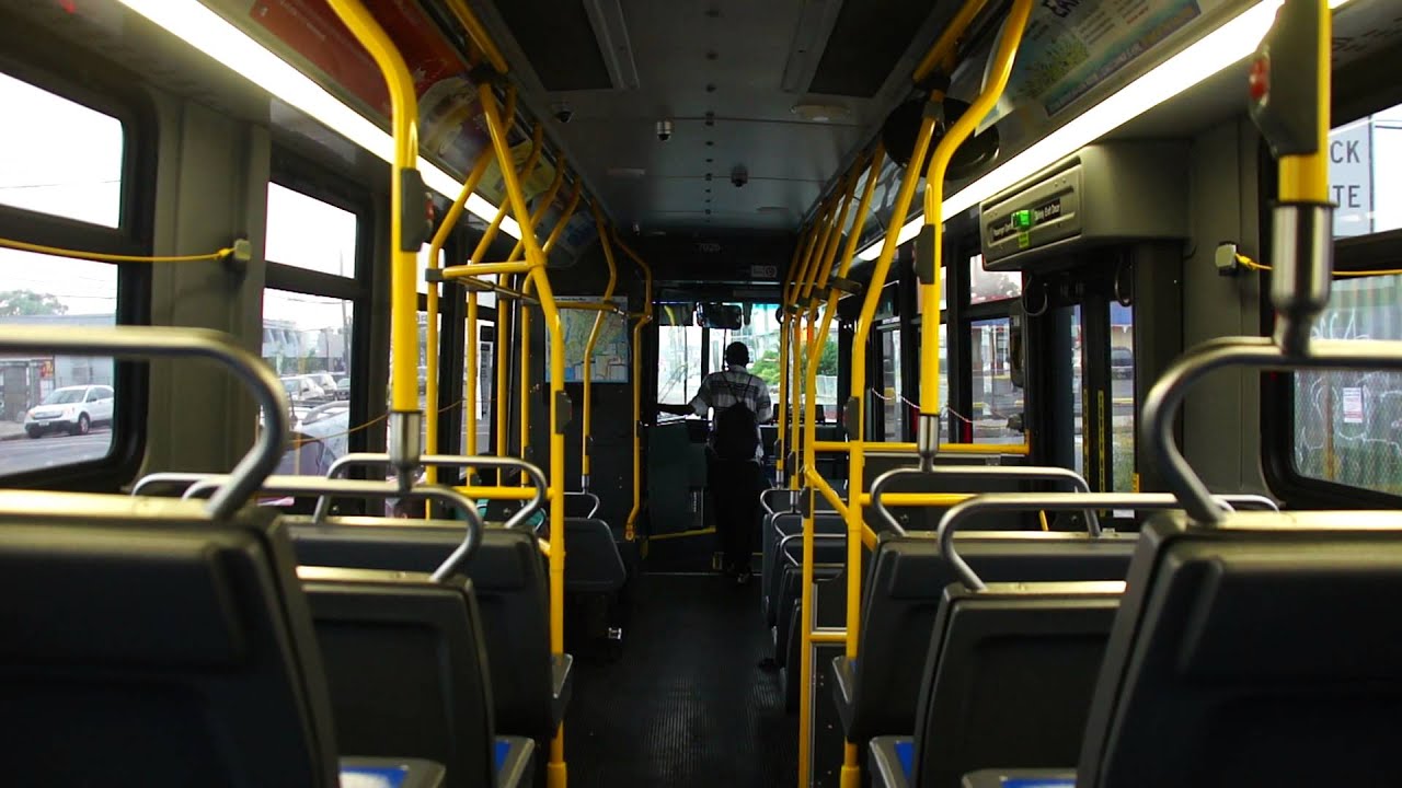 On-Board MTA New York City Bus 2011 Orion VII E10 "3G" 7025 On A ...