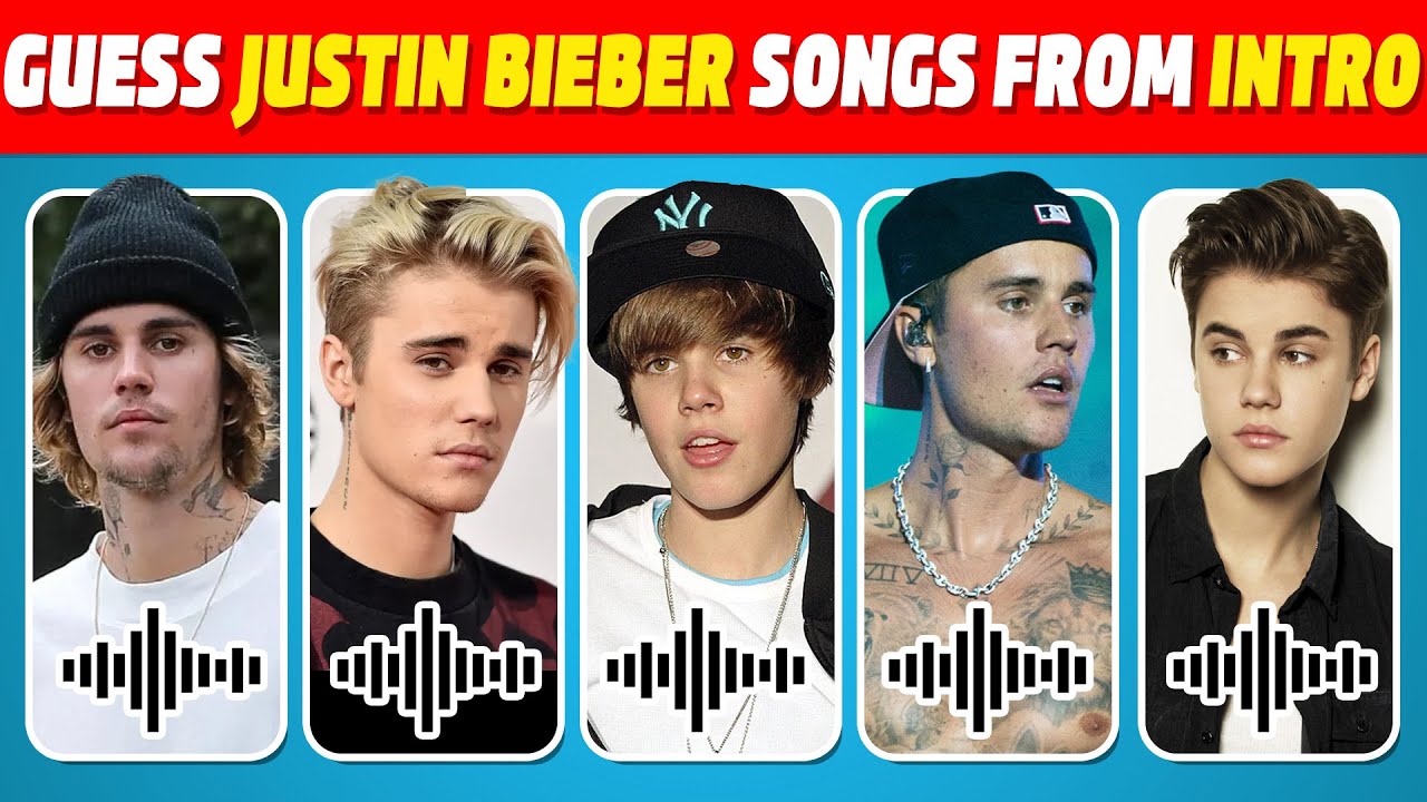 Guess 50 Justin Bieber Songs from the intro | Guess the song quiz ...