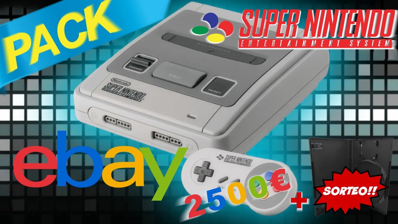 PACK SUPER NINTENDO | VENDIDO EN eBay por 2500€ +SORTEO | LA MEJOR ...
