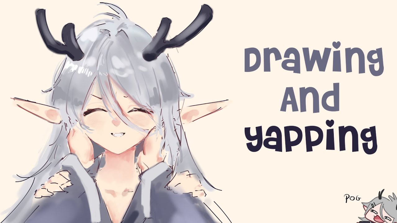 【DRAWING / ART】 YAPPING dragon draws stuff 【Shiro | PNGtuber】 - YouTube