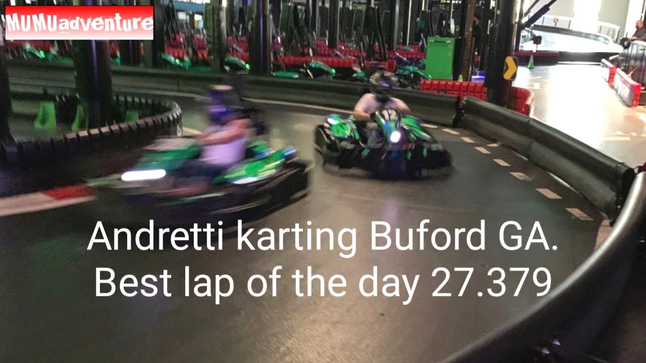 Andretti karting Buford GA. E kart gokart - YouTube