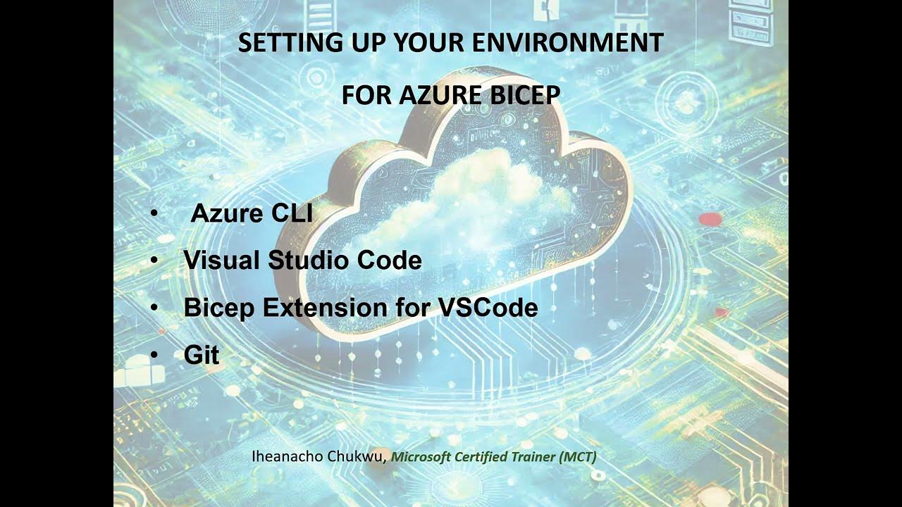 3. Setup local environment for Azure Bicep use - YouTube