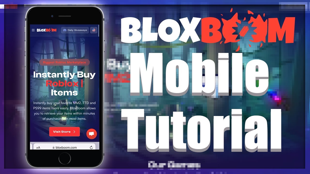 How To Use Bloxboom On Mobile! (Buy Your Dream Roblox Items) - YouTube
