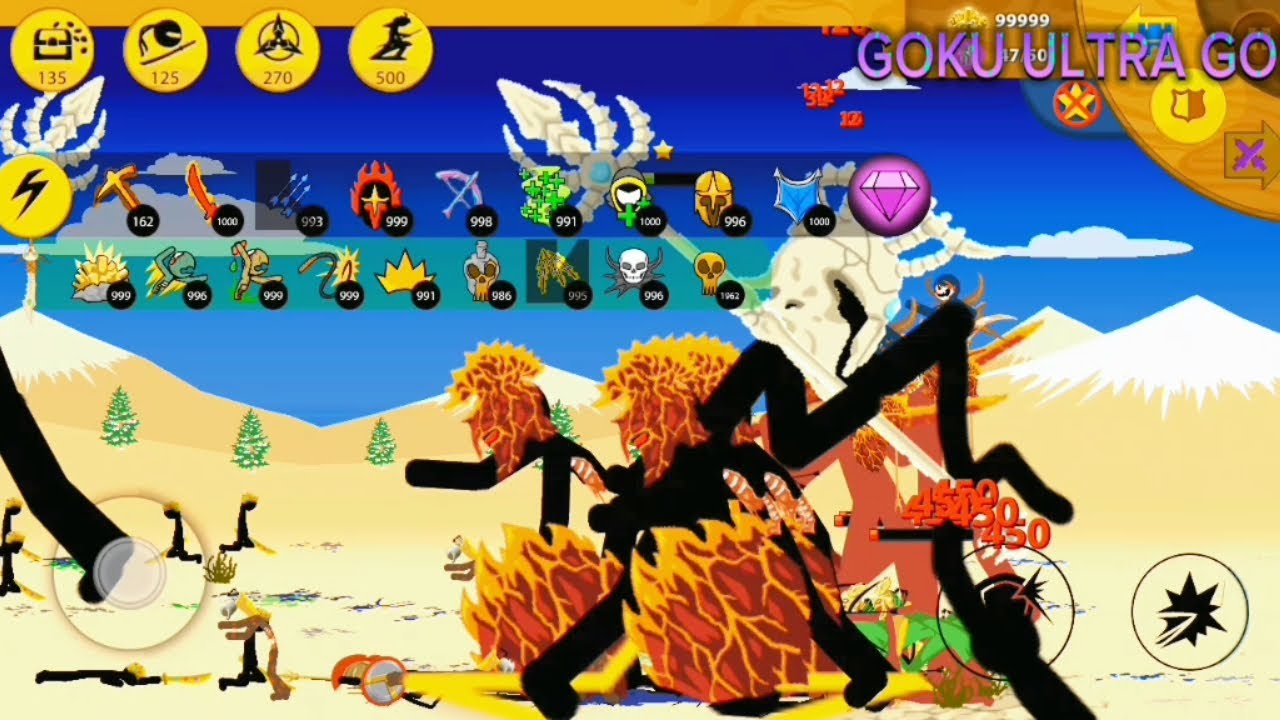 CONQUER ARMY MEGA FINAL BOSS UNDEAD SKIN, KING RIDER KAI GIANT | Stick ...