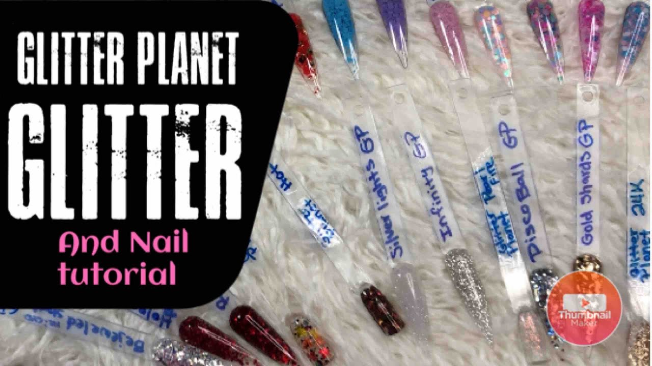 Glitter Planet glitter and nail tutorial - YouTube