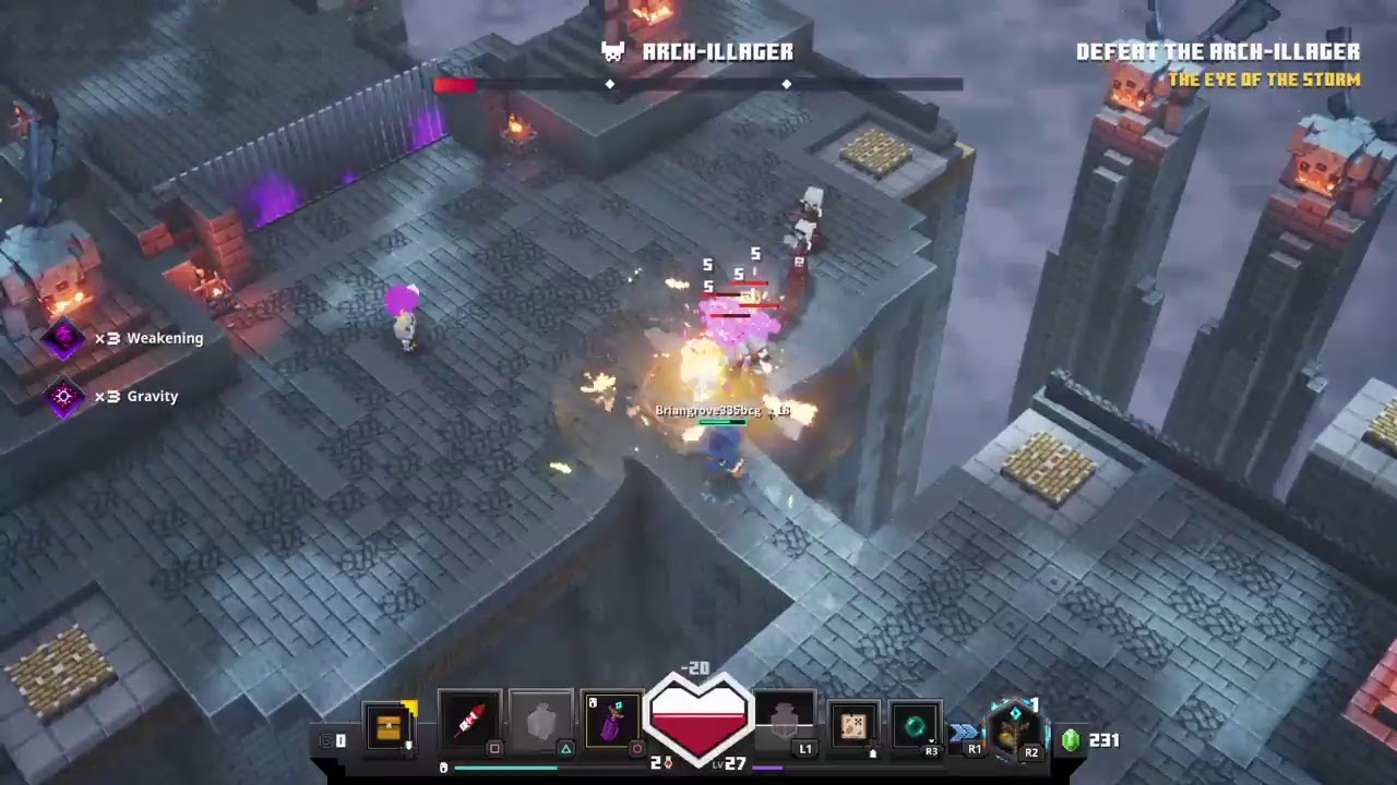 Minecraft dungeons!!! Ps4 gameplay 3 THE FINAL BOSS - YouTube
