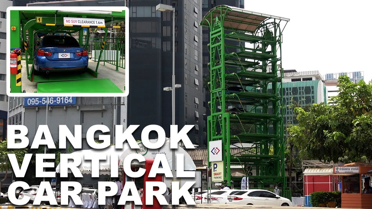 Thailand's First Vertical Car Park Opens In Bangkok - YouTube