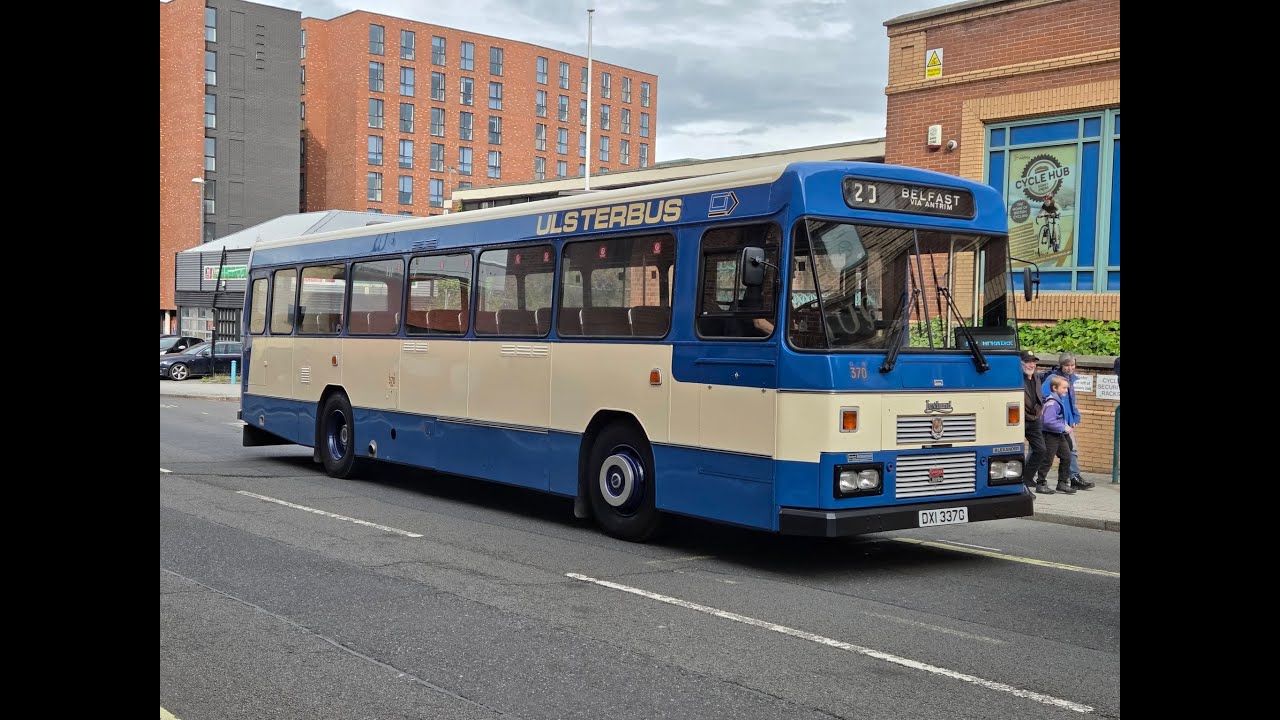 Ride on Preserved Ulsterbus Leyland Tiger N Type 370. - YouTube
