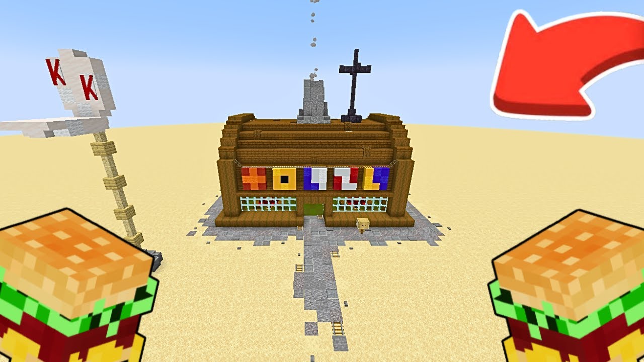 i found the krusty krab in minecraft - YouTube