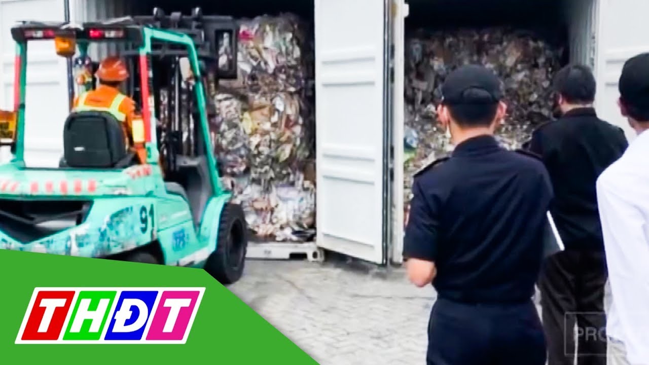 Indonesia trả lại các container rác thải nhập khẩu | THDT - YouTube