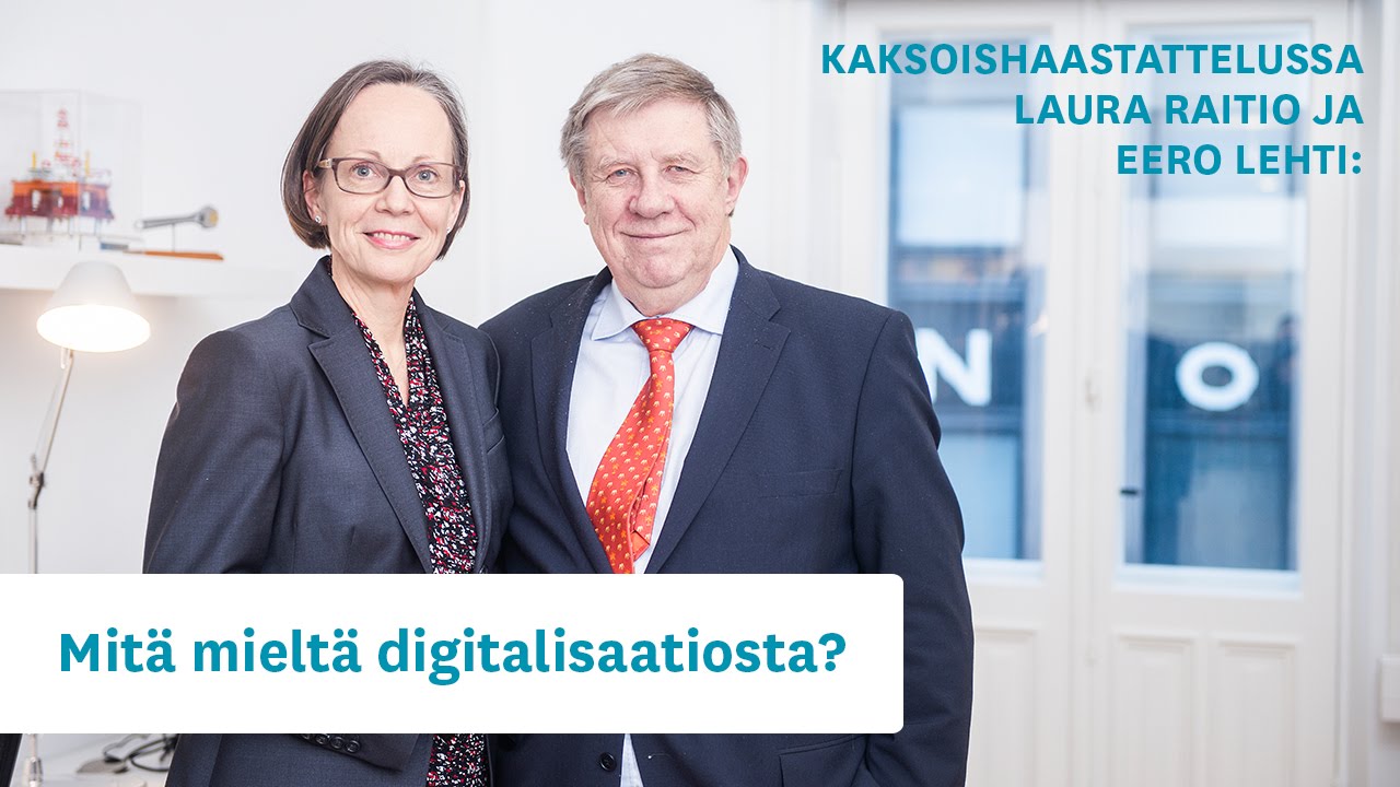 Kaksoishaastattelussa Laura Raitio ja Eero Lehti: Mitä mieltä ...