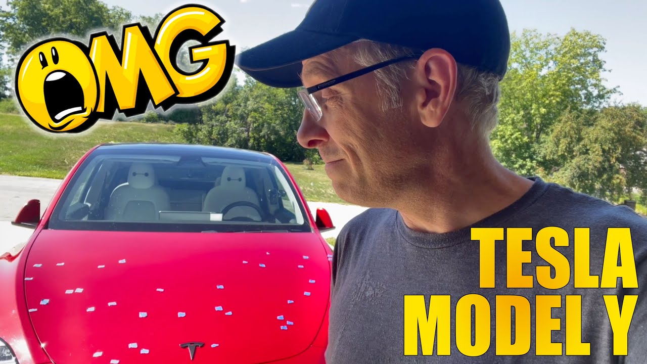 50,000 Miles Of Rock Chips On My Tesla Model Y - Let's Fix Them! - YouTube
