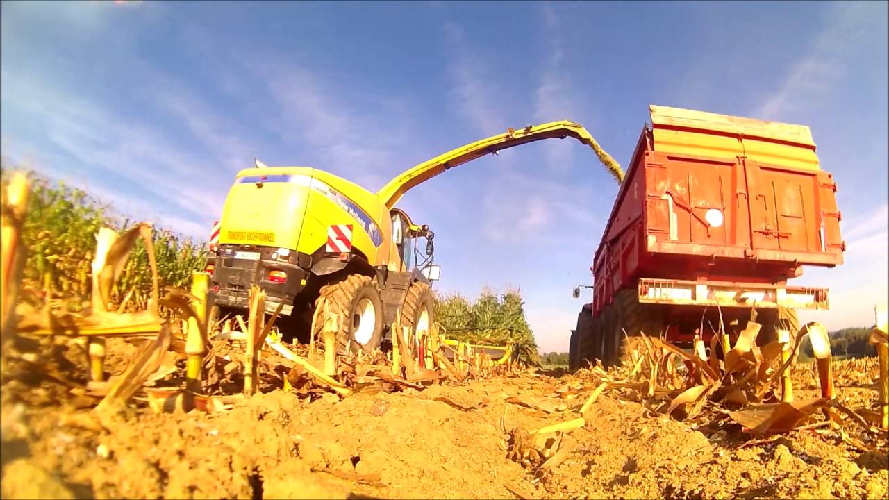 Ensilage 2016 dans l'Aisne. New Holland FR 9080 en 10 rangs. Fendt ...