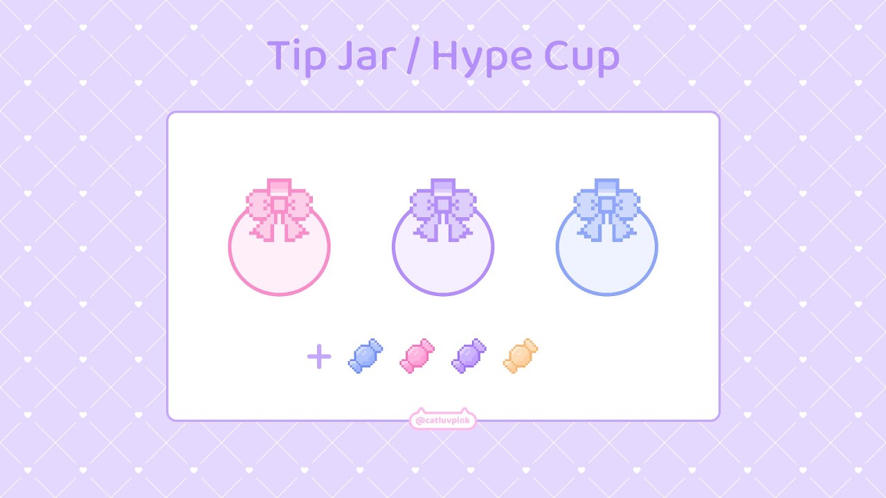 Pixel round jar - Tip jar/Hype Cup Widget for Stream | Twitch/Youtube ...