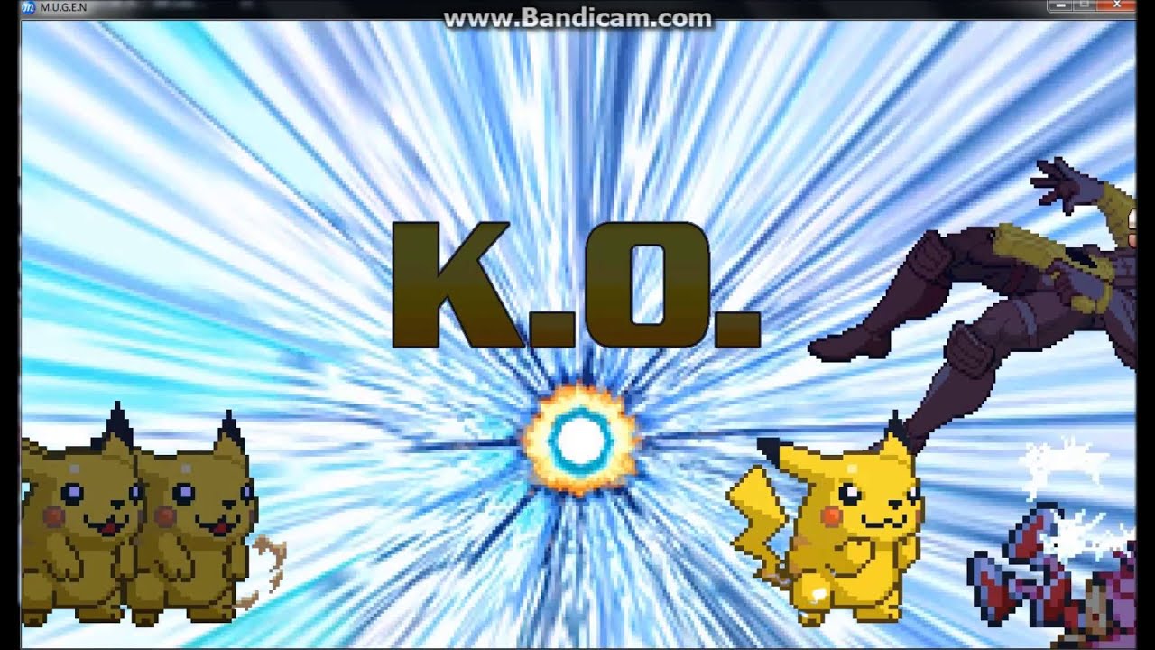 Epic Mugen Battle Highlights! Pikachu Quad Squad - YouTube