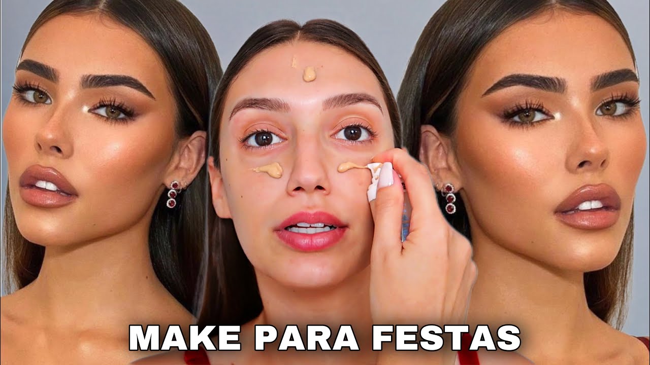 MAQUIAGEM FÁCIL PARA FESTAS *MAKE GRINGA LINDA* - YouTube