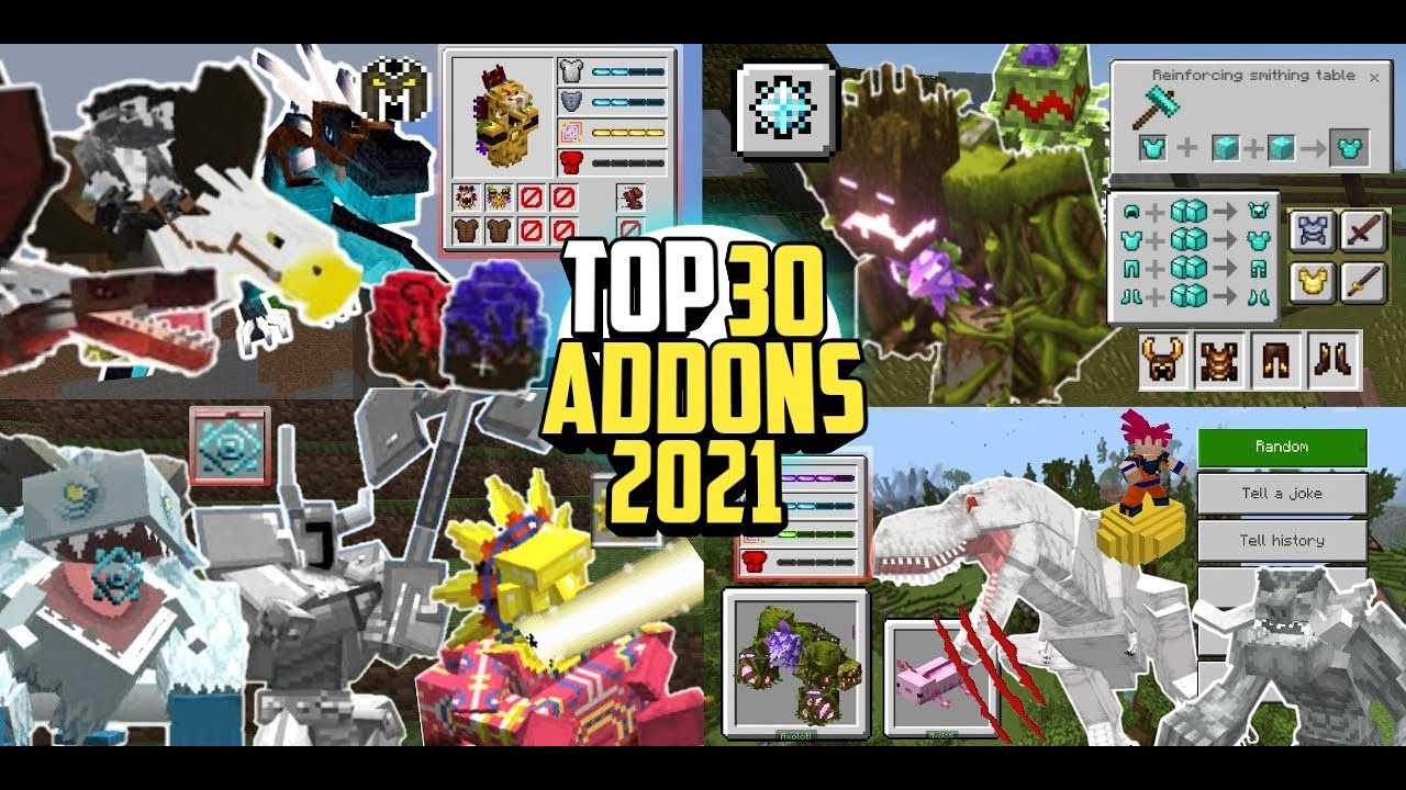 +30 Addons Para Minecraft PE 1.17 Y 1.18 TOP 30 ADDONS del año 2022 ...