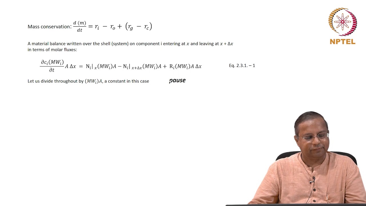 Lec 09 - Shell Balance Approach - YouTube