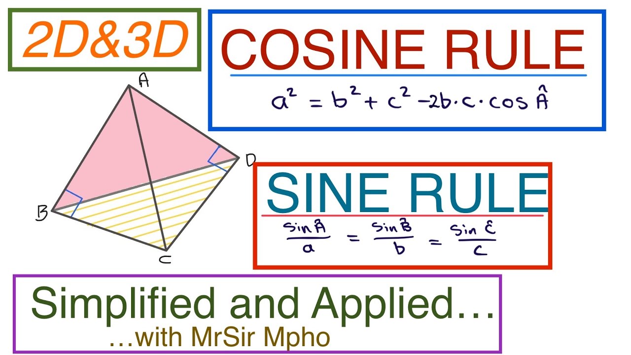 2D & 3D Trigonometry Revision | Grd11&12 Questions | Concept with MrSir ...