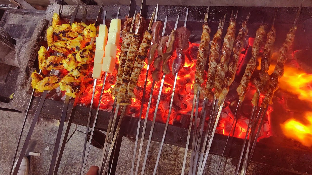 jigar with bread | food iran / street food - YouTube