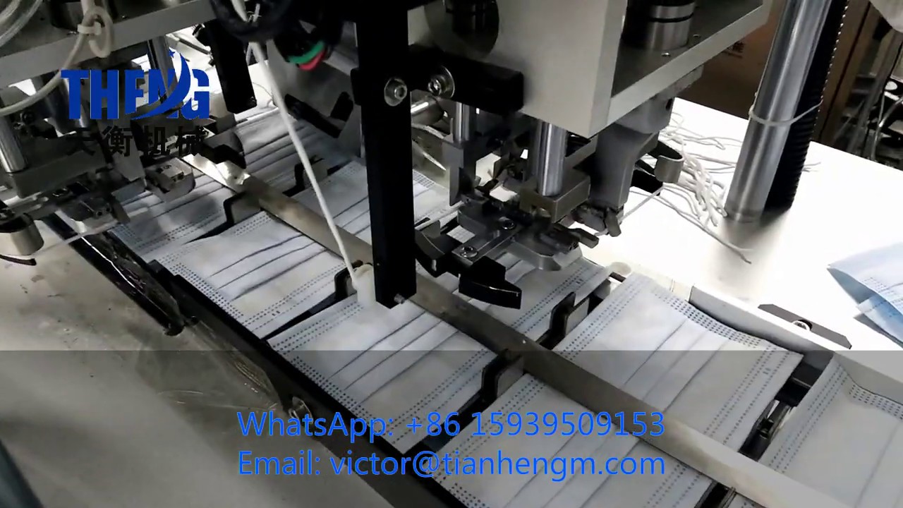 Ear Loop Face Mask Making Machine - YouTube