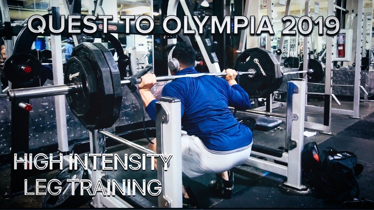 HIGH INTENSITY LEG WORKOUT | QUEST TO OLYMPIA 2019 | 9 WEEKS OUT - YouTube