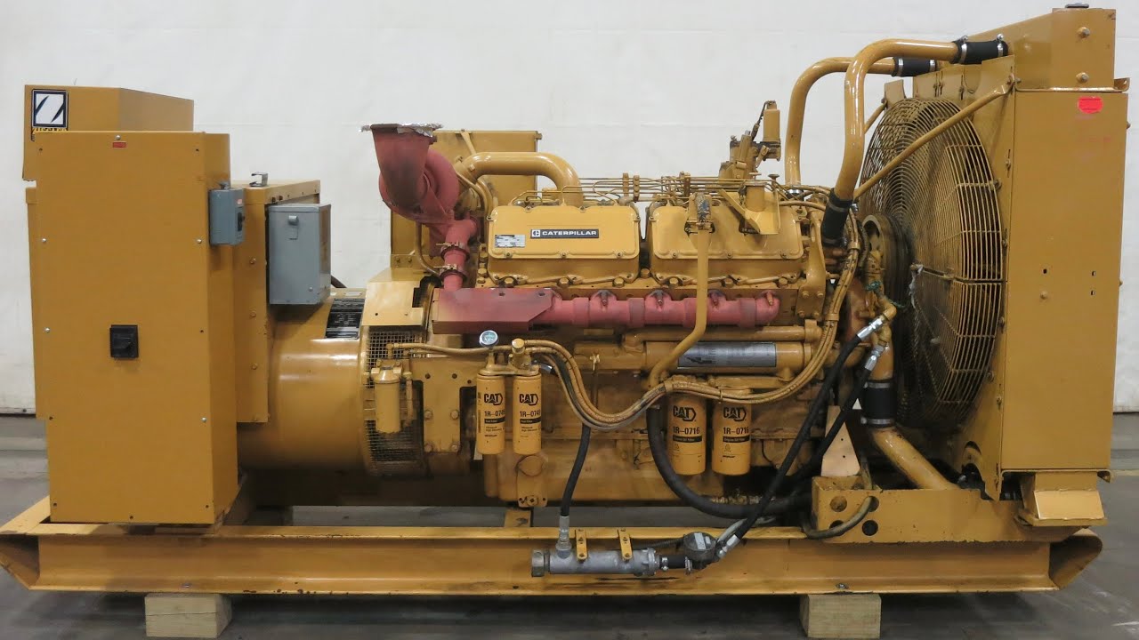 Caterpillar 500 kW diesel generator. CAT 3412 engine, 325 Hrs, Yr 1987 ...