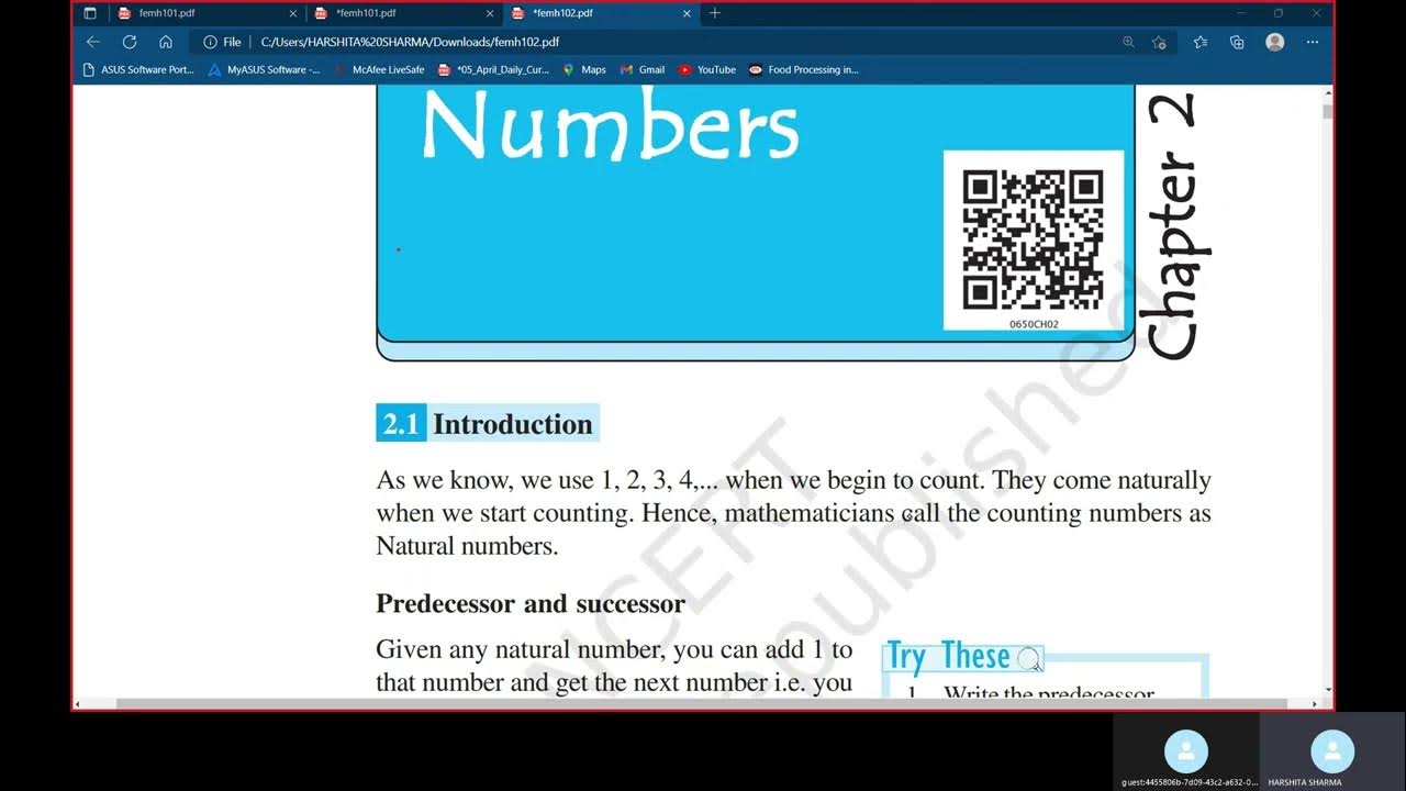 Class 6 math | Whole number | CHAPTER 2 - YouTube