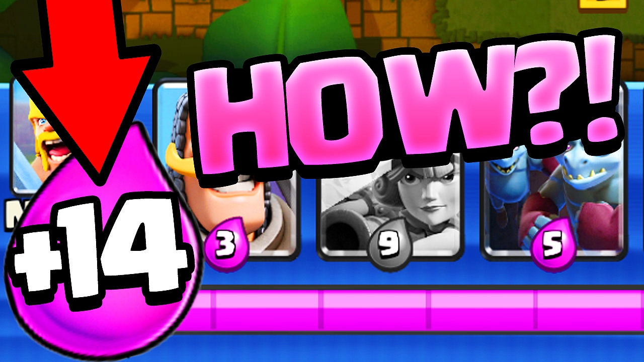 HOW? +14 Elixir? Clash Royale Strategy - YouTube