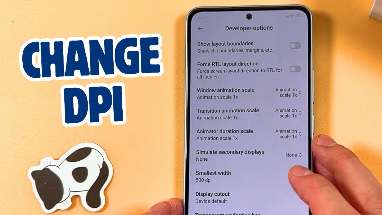 How to Adjust the DPI Settings on Xiaomi Redmi Note 13 - YouTube