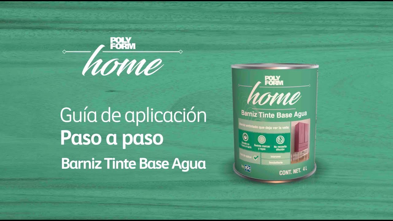 Transforma tus muebles de madera con Barniz Tinte Base Agua de Polyform Home | Tutorial paso a ...