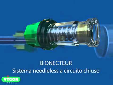 Dispositivo needless Bionector Vygon - YouTube