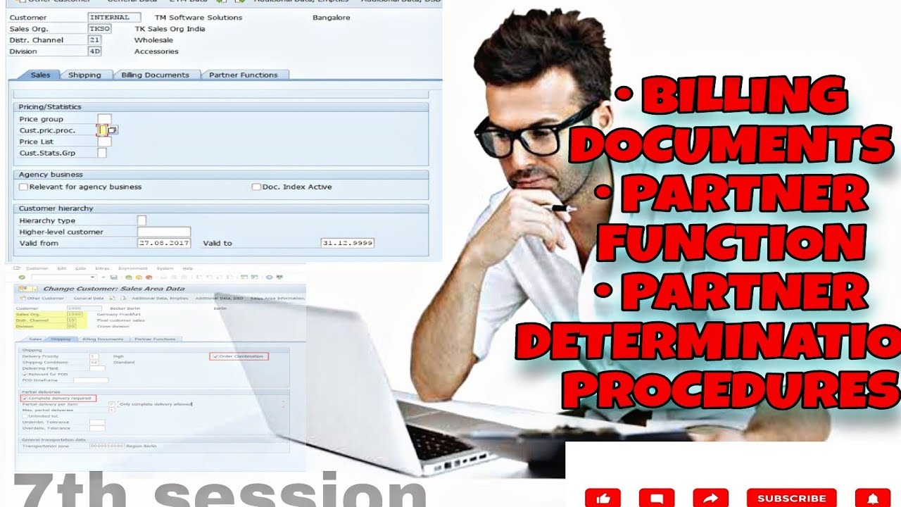 BILLING DOCUMENTS IN SAP SD MODULE || PARTNER DETERMINATION PROCEDURES ...