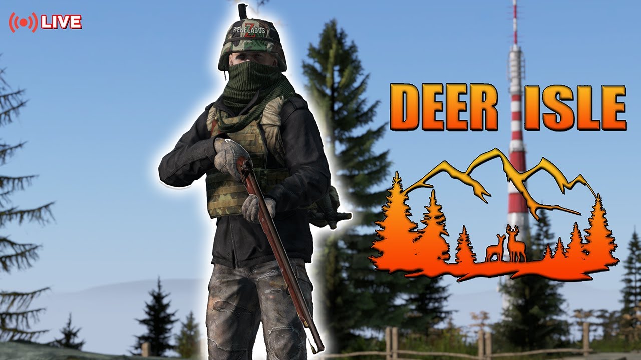 ESSE MAPA é SIMPLESMENTE INCRÍVEL - RENEGADOS DEER ISLE - DAYZ LIVE ...