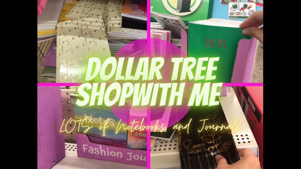 Dollar Tree Shop With Me | LOTS of Notebooks and Journals - YouTube