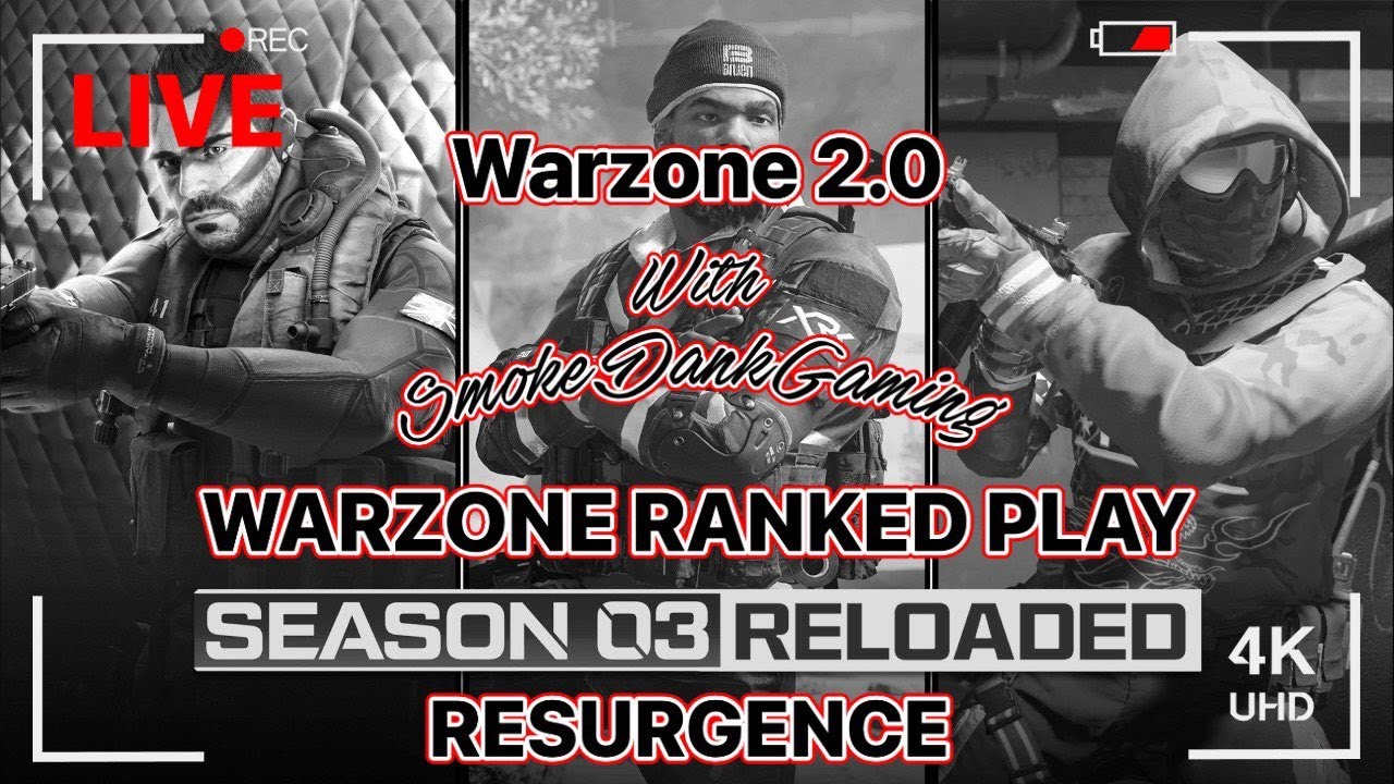 🔴WARZONE RANKED PLAY Live | Road to PLATINUM | Resurgence - YouTube