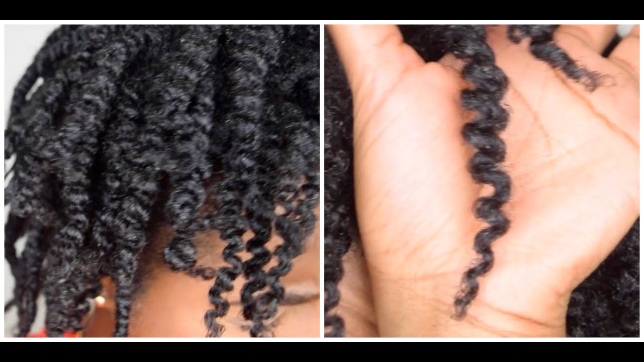 Twist Out Natural Hair 4A 4B 4C Hair - YouTube