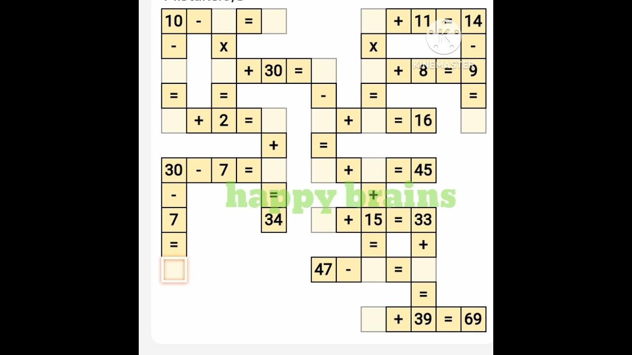Cross Math Daily Challenge 14 November 2023- solution / answer /how to ...
