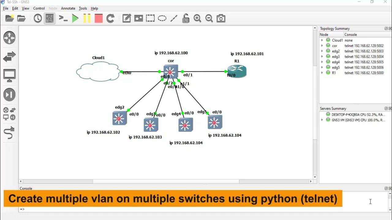 Create multiple vlans on multiple switches using python (SSH) - YouTube