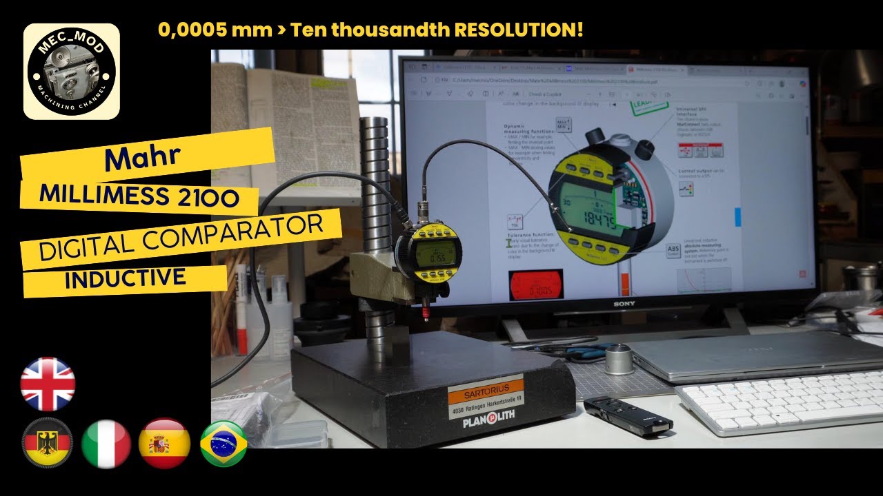 Mahr Millimess 2100 Digital Comparator, Inductive, how-to Setup, Born ...