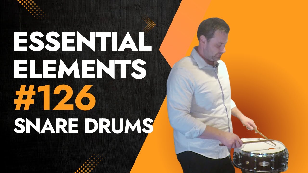 Exercise 126 Snare Drum Tutorial from the Essential Elements Percussion Book 1 - YouTube
