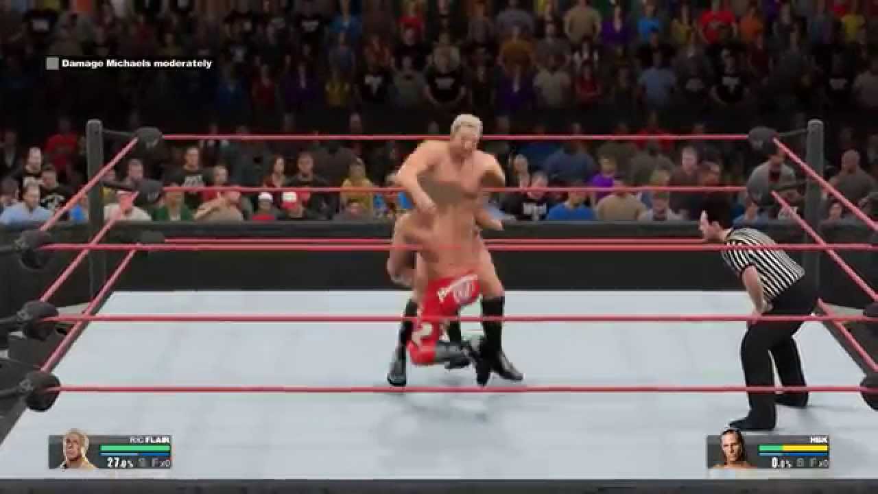 WWE 2K15 BAD BLOOD-Ric Flair Vs Shawn Michaels - YouTube