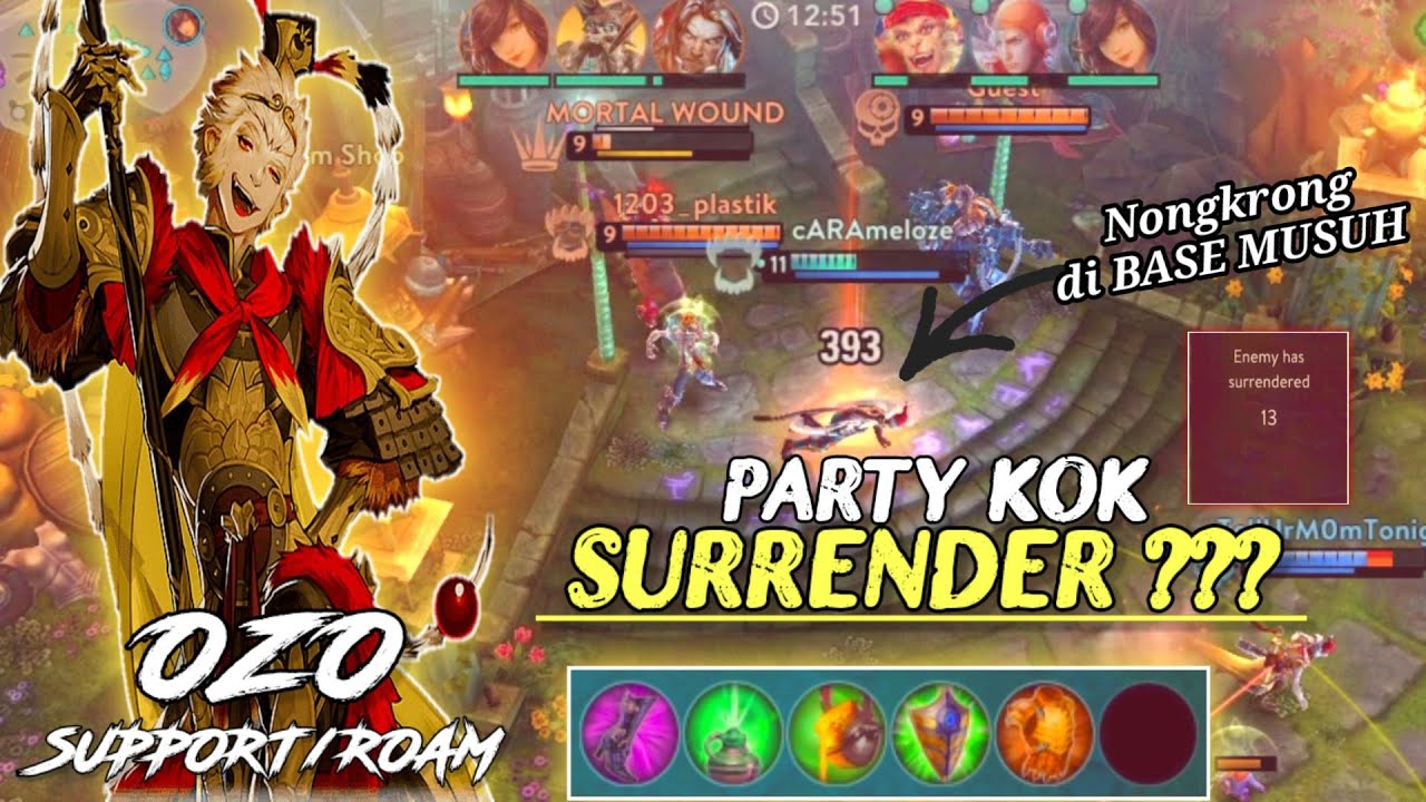 PARTY KOK NYERAH??DIIIH... PAYAAAH!!! - VAINGLORY OZO SUPPORT 2022 - YouTube