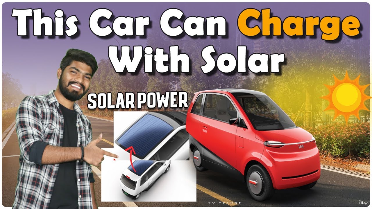 Electric Car With Solar Support | Solar Panel Electric Car | Eva Car ...